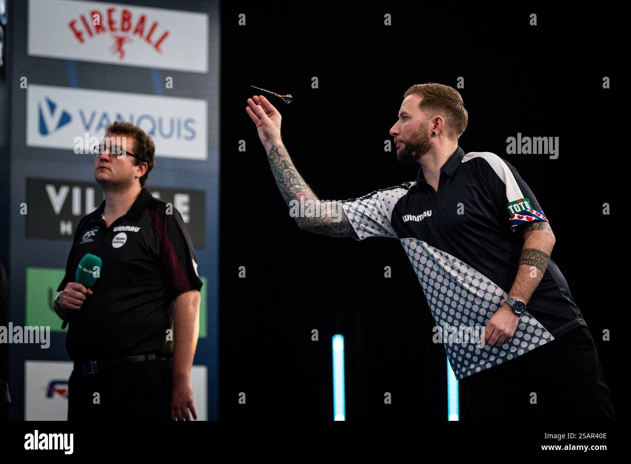 Arena MK, Milton Keynes, UK. 30th Jan, 2025. 2025 PDC Winmau Darts Masters Day 1; Danny Noppert ...