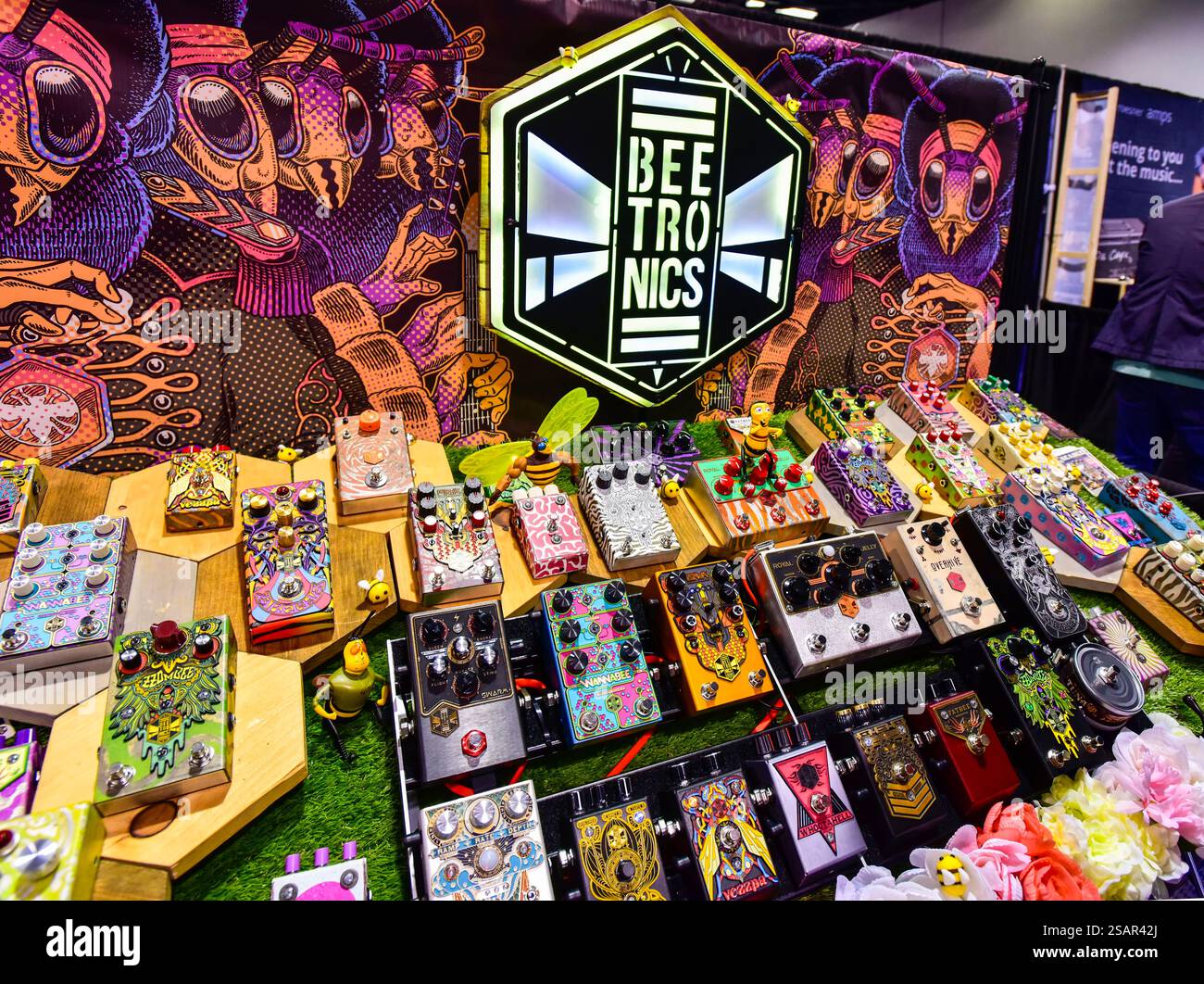 Anaheim, California, January 24, 2025 - Bee Tronics guitar pedal ...