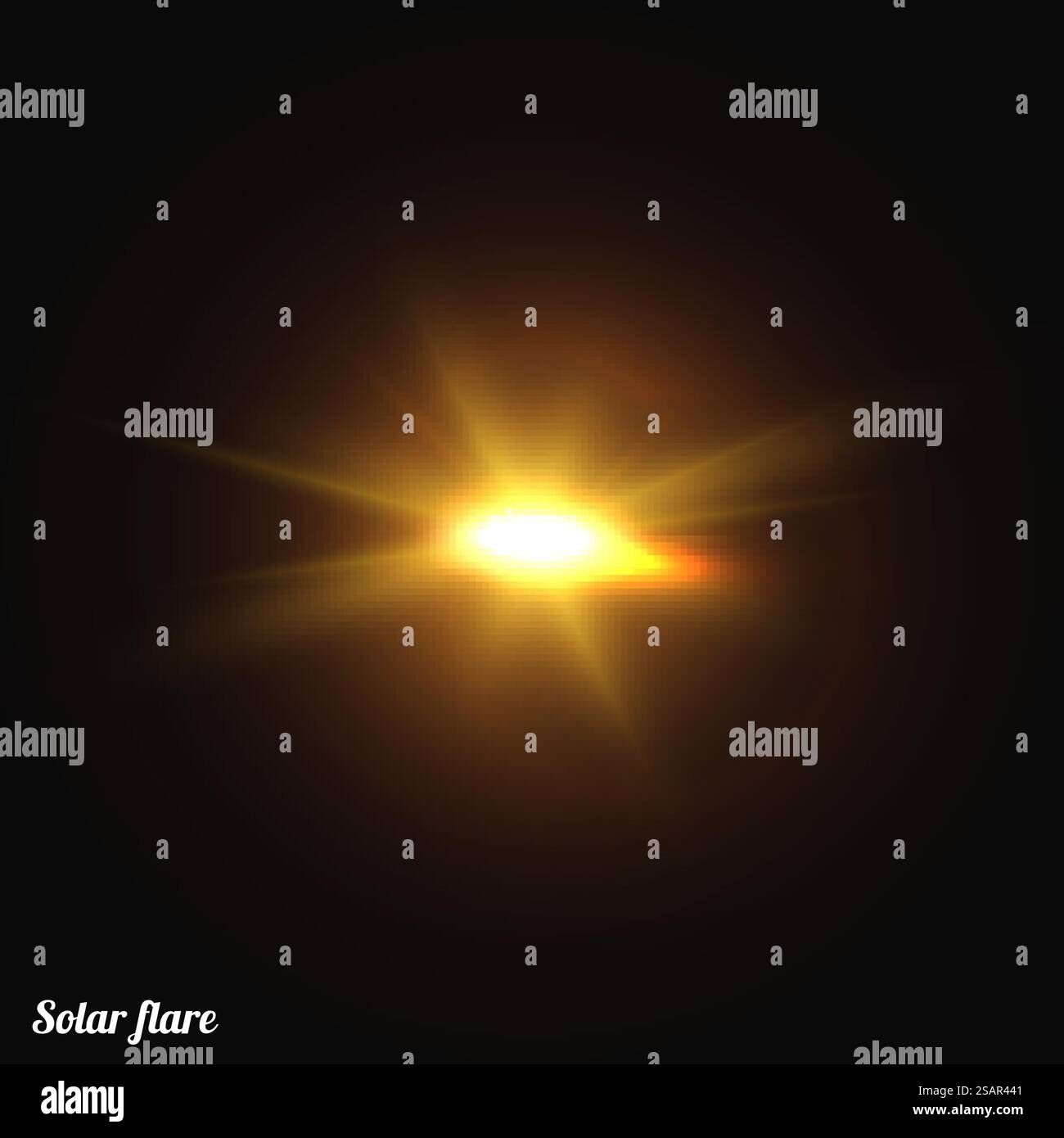 Sun realistic isolated. Effect of sunlight vector. Glow light effect ...