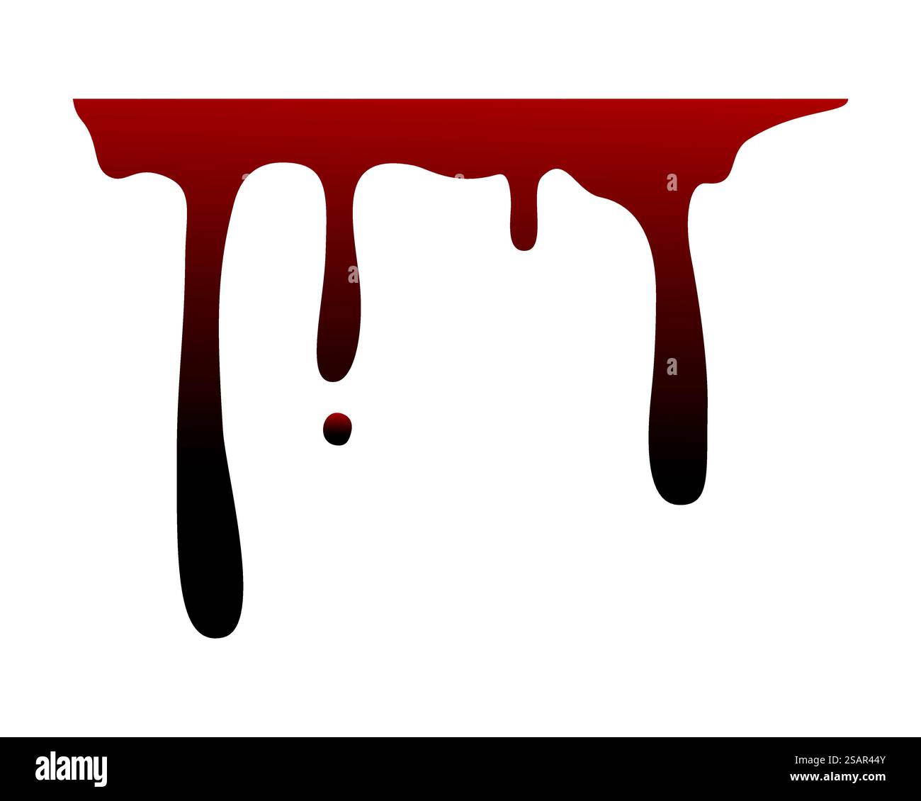 Red paint splash. Dripping blood. Halloween decoration element ...