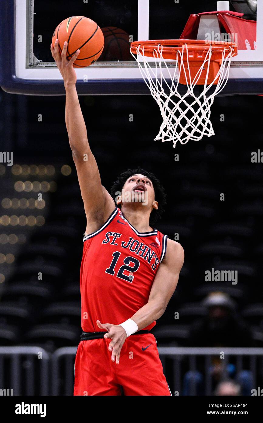 St. John's guard RJ Luis Jr. (12) in action during the first half of an ...