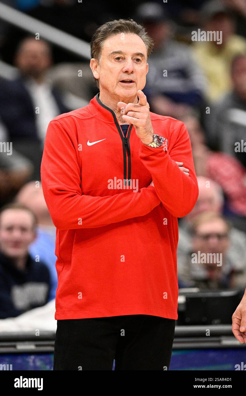St. John's head coach Rick Pitino in action during the first half of an ...