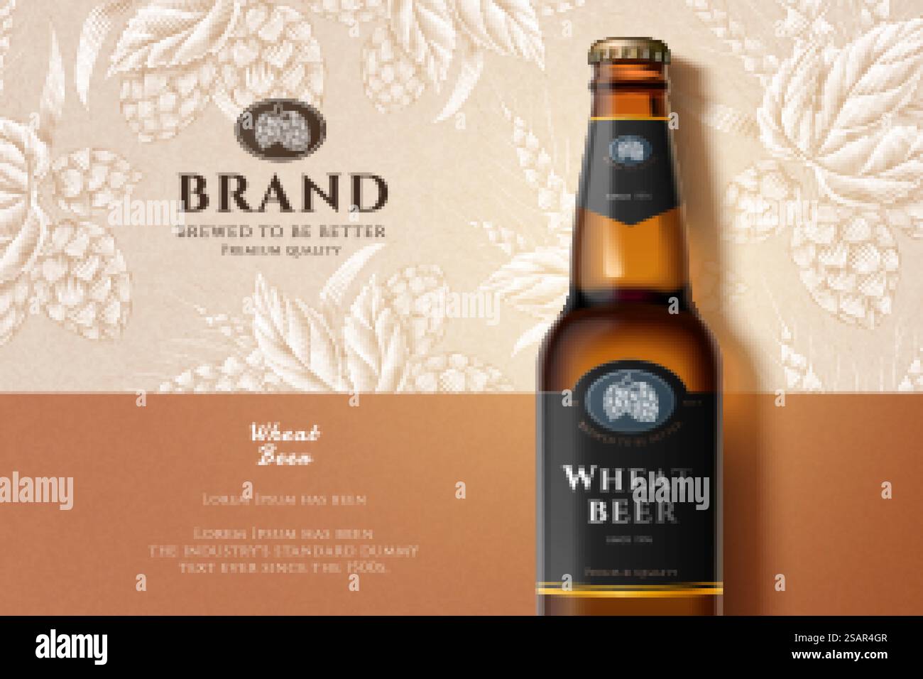 Vintage ads beer Stock Vector Images - Alamy