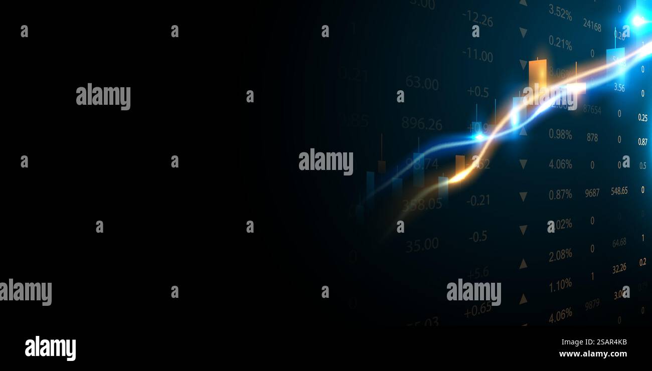 business vector illustration design Stock market charts or Forex ...