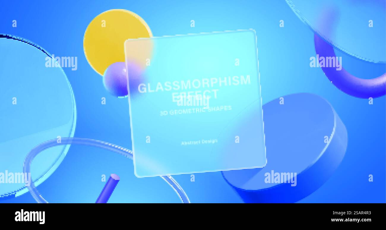 Geometric glassmorphism banner Stock Vector Image & Art - Alamy