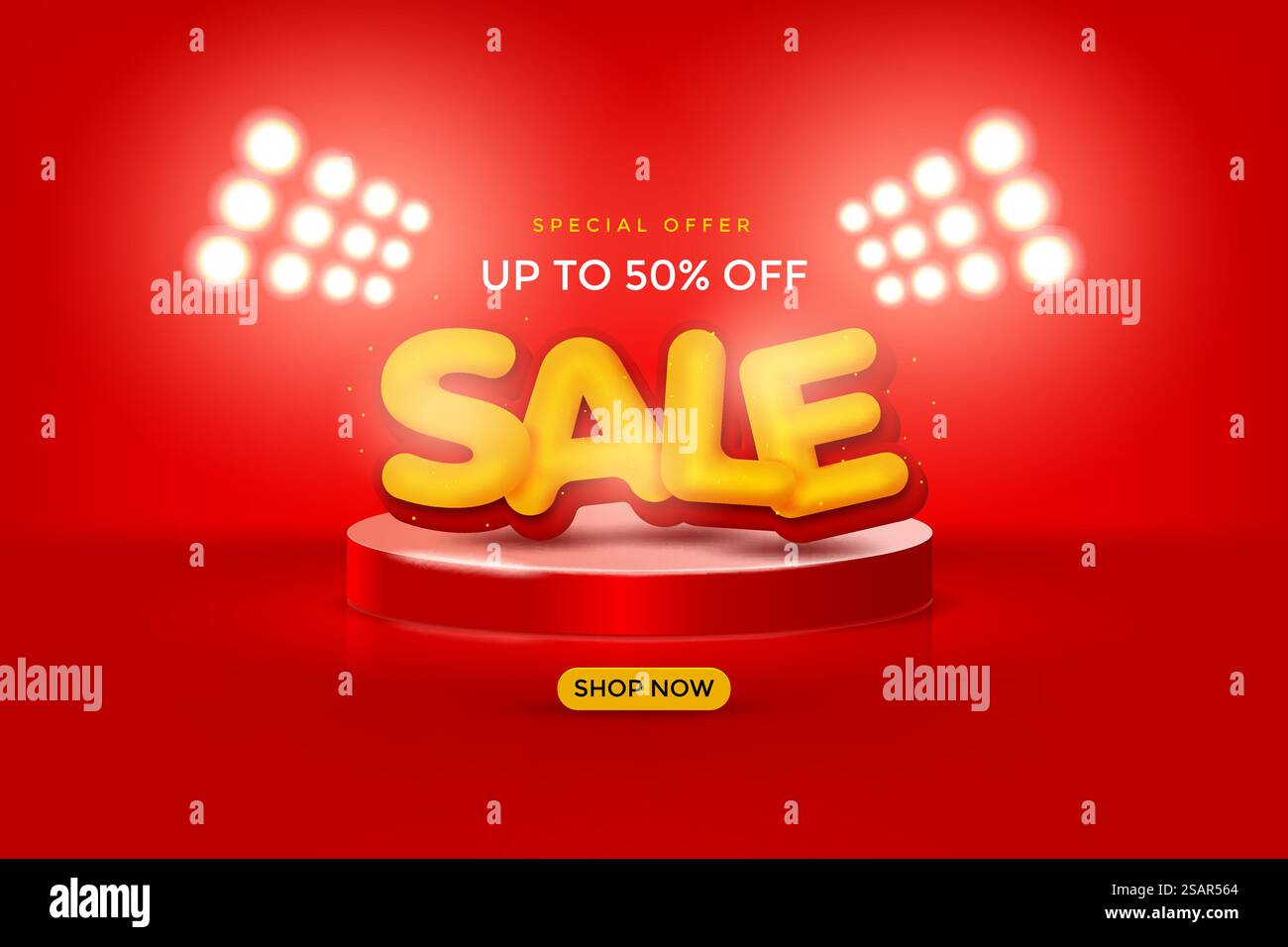 Promotion banner template design hi-res stock photography and images ...