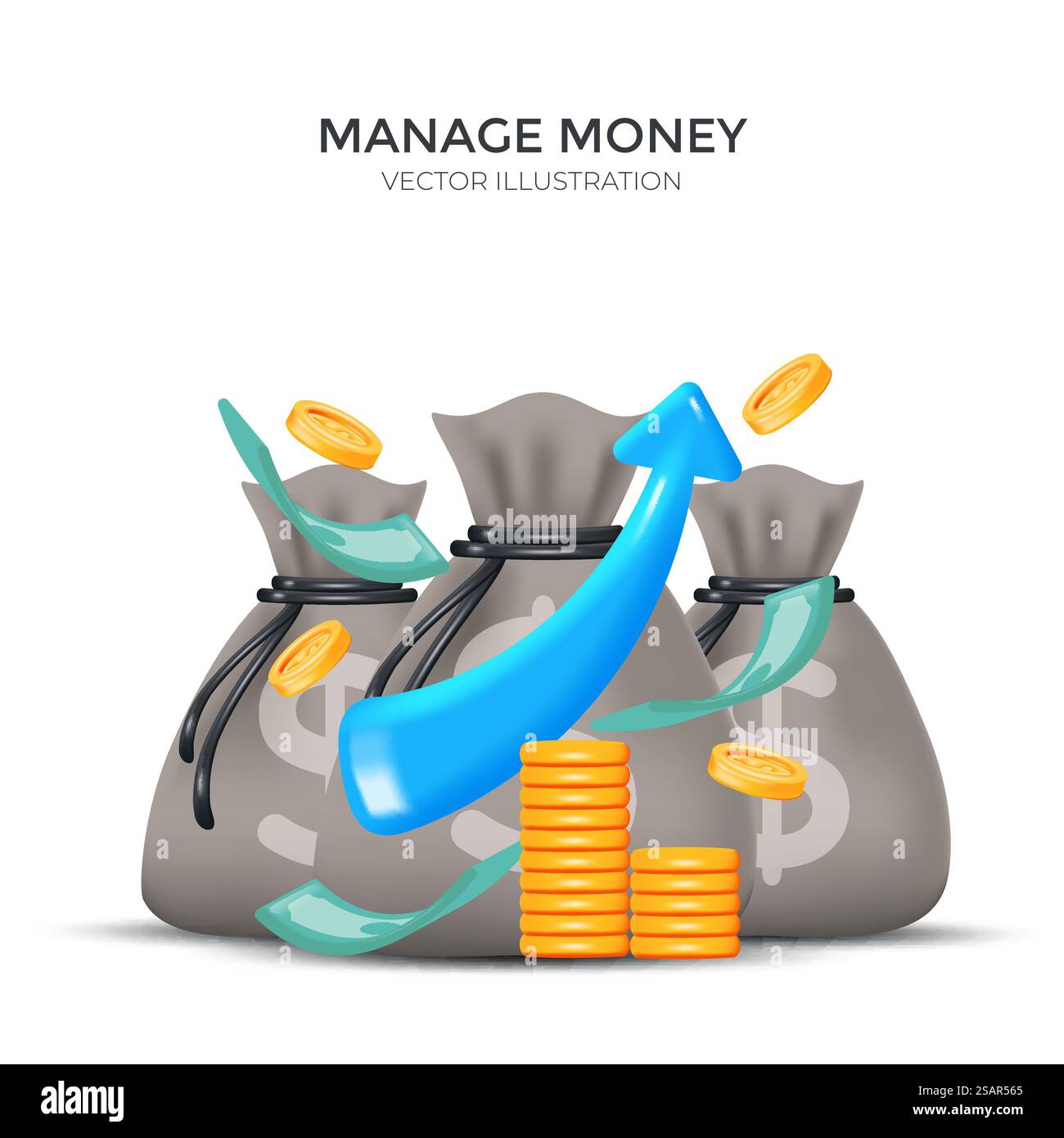 Growing graph green arrow Stock Vector Images - Alamy