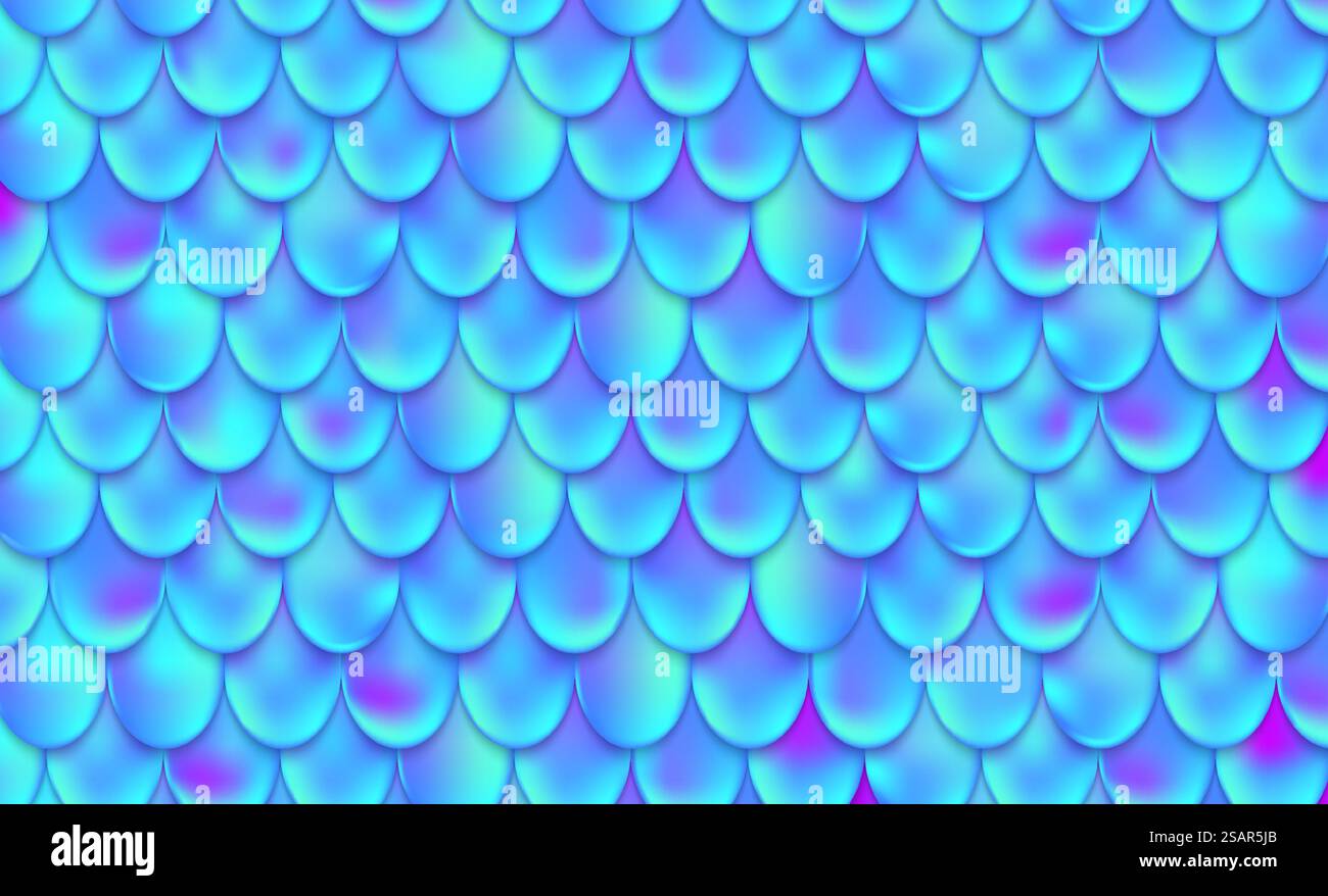 Mermaid scales. Magical fish pattern. Marine animal skin seamless ...