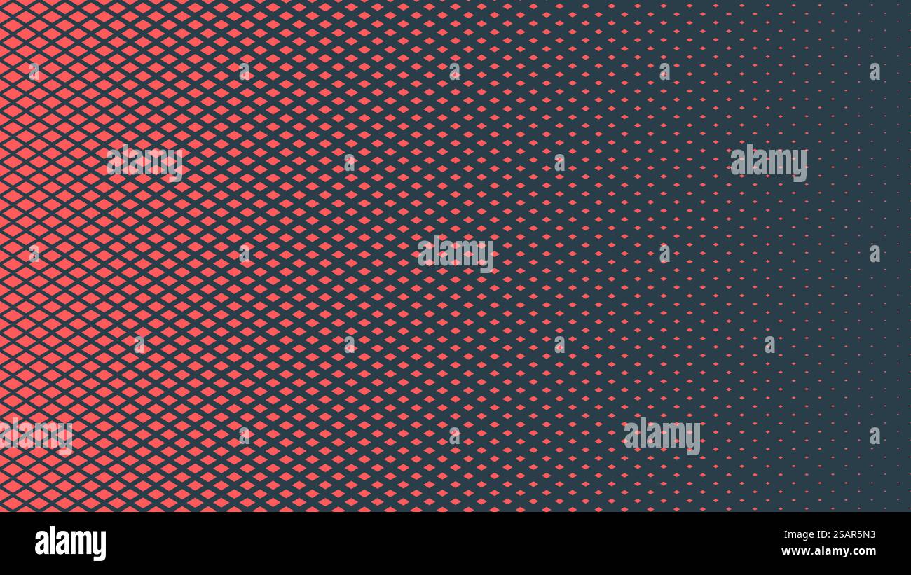 Checkered Rhombus Halftone Pattern Modern Vector Texture Red Dynamic ...