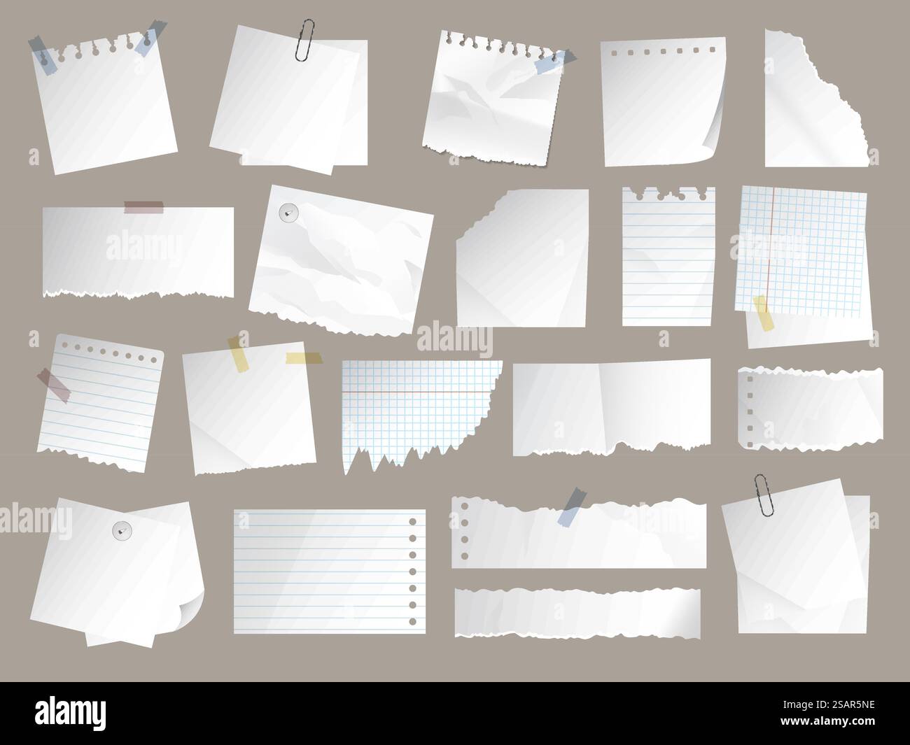 Sticky notes. Papers for posting daily routine chek lists memo stickers ...