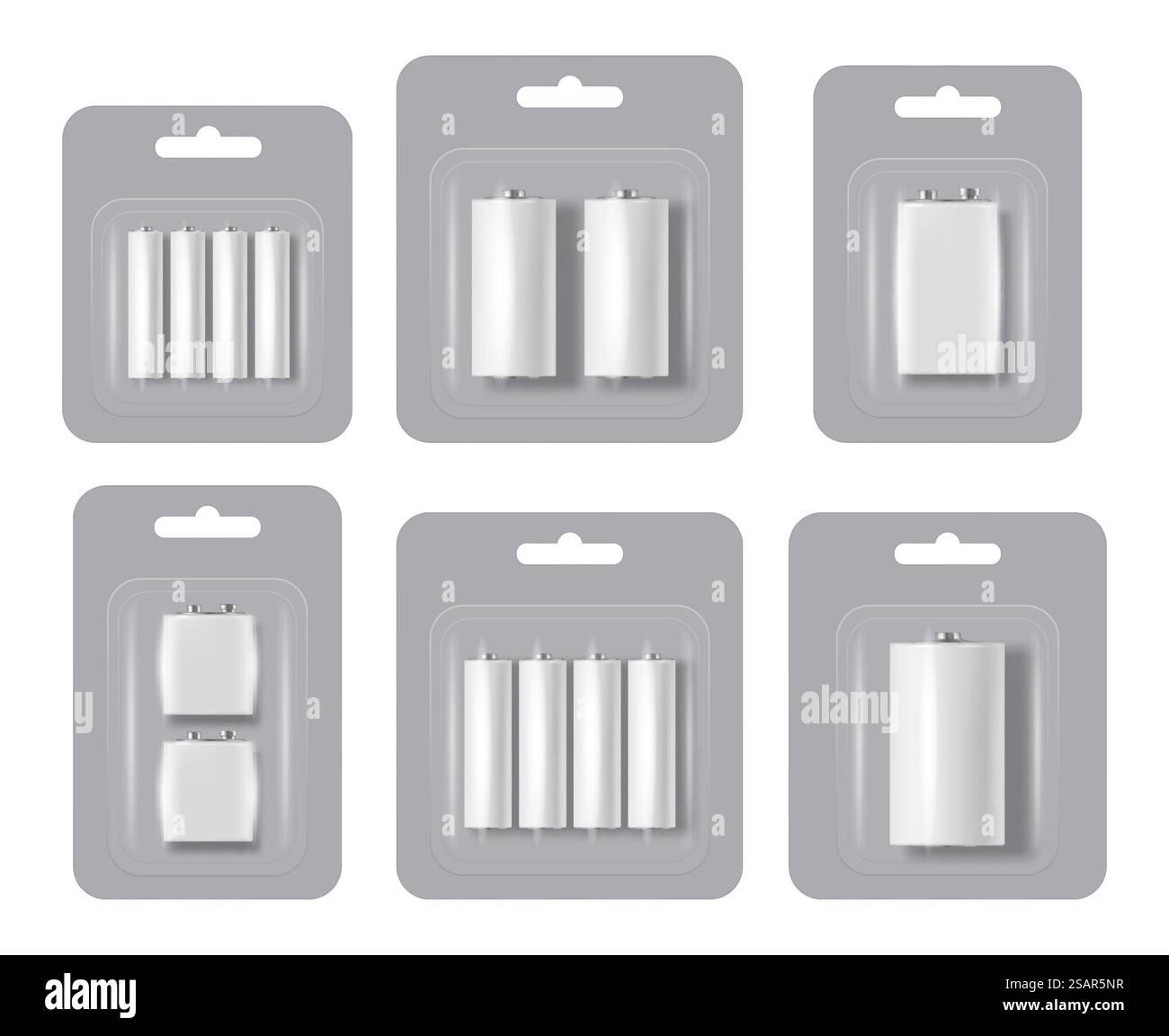 Package battery pack. Cardboard blister with energy with electronic ...