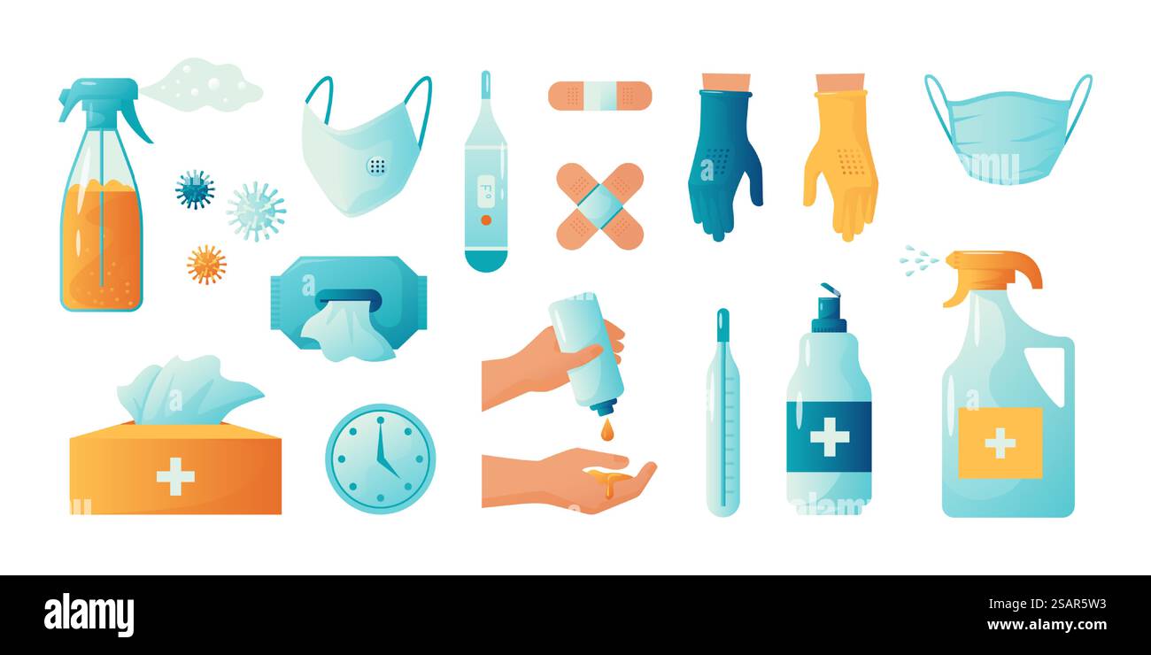 Hand sanitizer. PPE disinfection. Alcohol spray or gel for safe arms ...