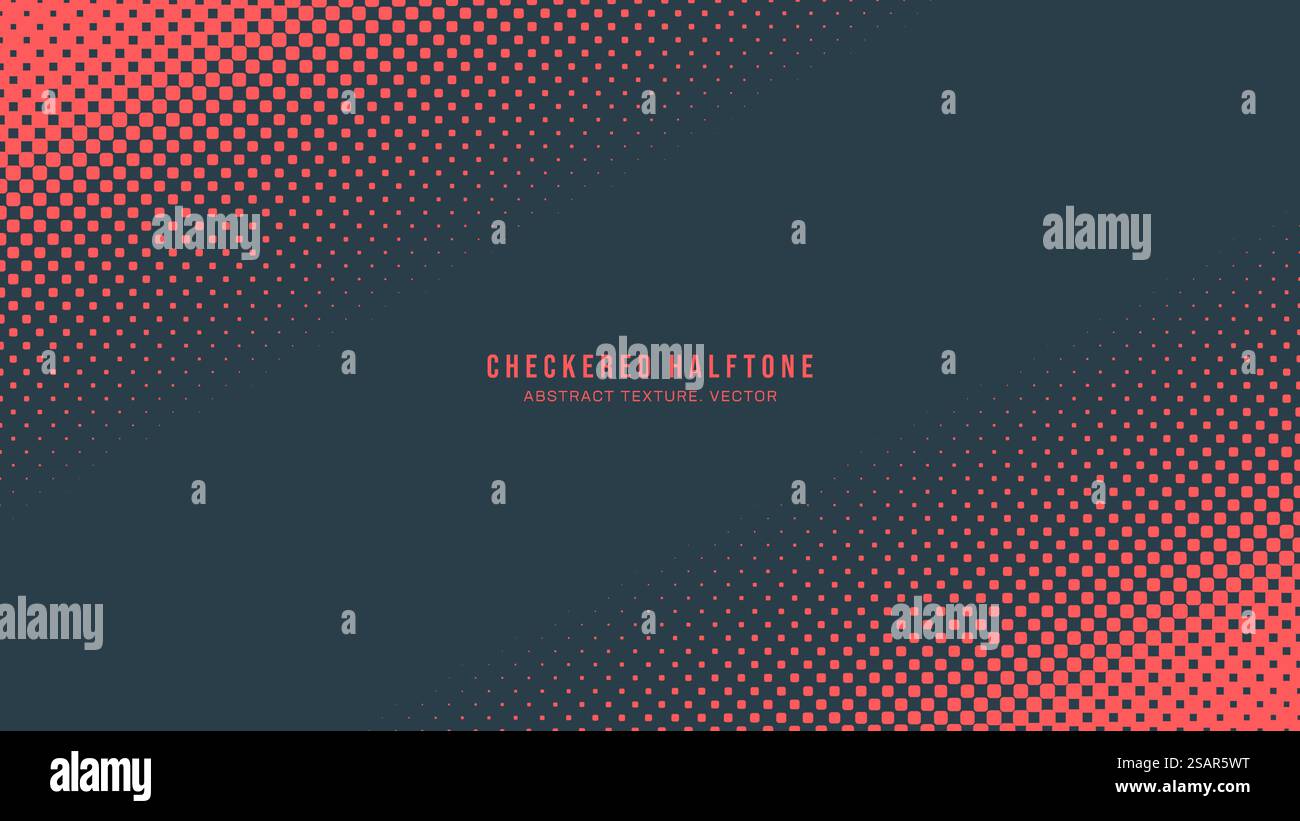 Checkered Halftone Pattern Vector Angled Border Red Dark Blue Abstract ...