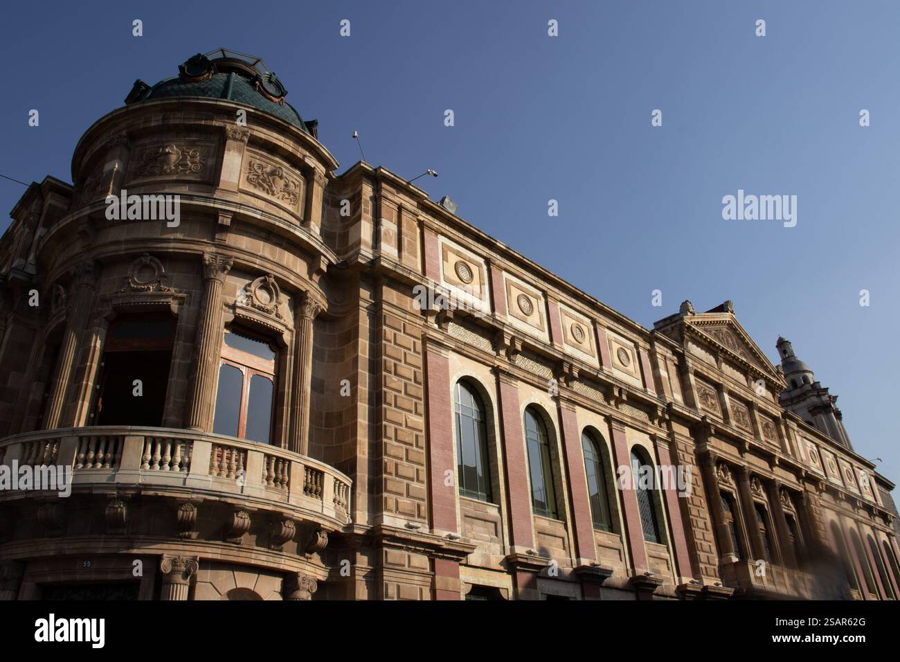 Beautiful historic buildings around the famous Zocalo at the downtown ...