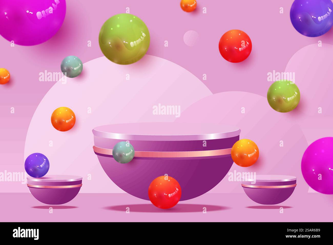 realistic 3d podiums background Stock Vector Image & Art - Alamy