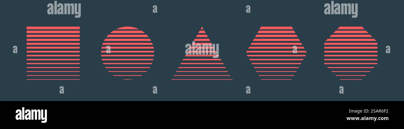 Retrowave Synthwave Vaporwave Style Simple Minimal Geometric Different ...