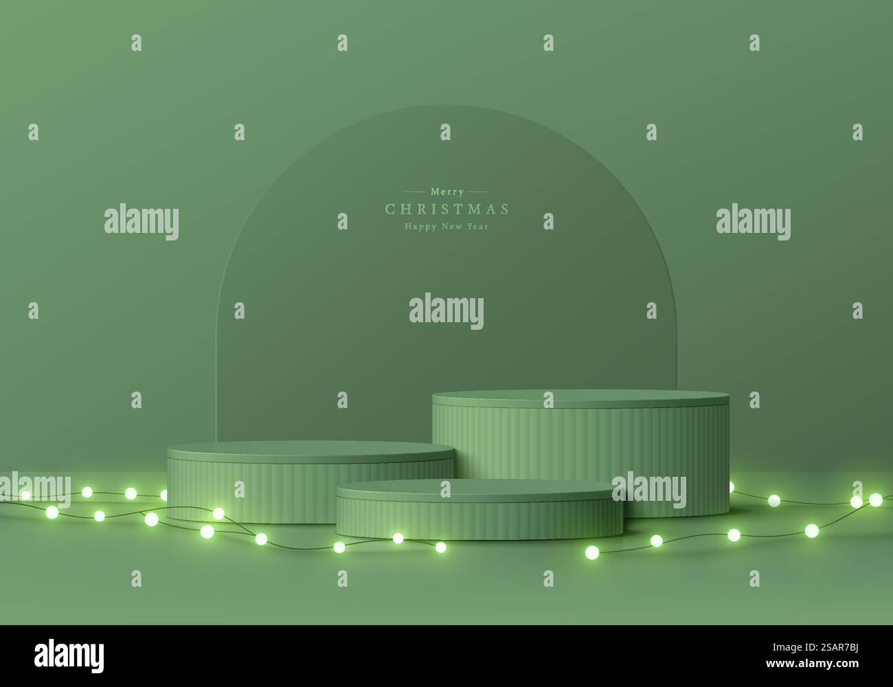 Empty podium stage christmas Stock Vector Images - Alamy