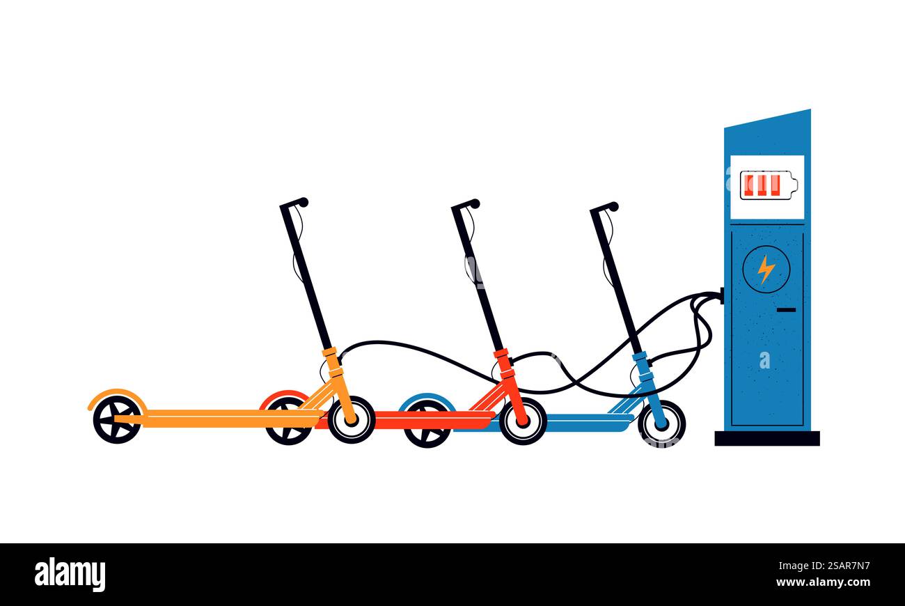 Battery charger on bicycle Cut Out Stock Images & Pictures - Alamy