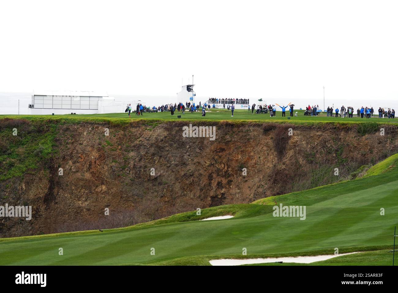 PEBBLE BEACH, CA - JANUARY 30: PGA golfers Jake Knapp and Beau Hossler ...