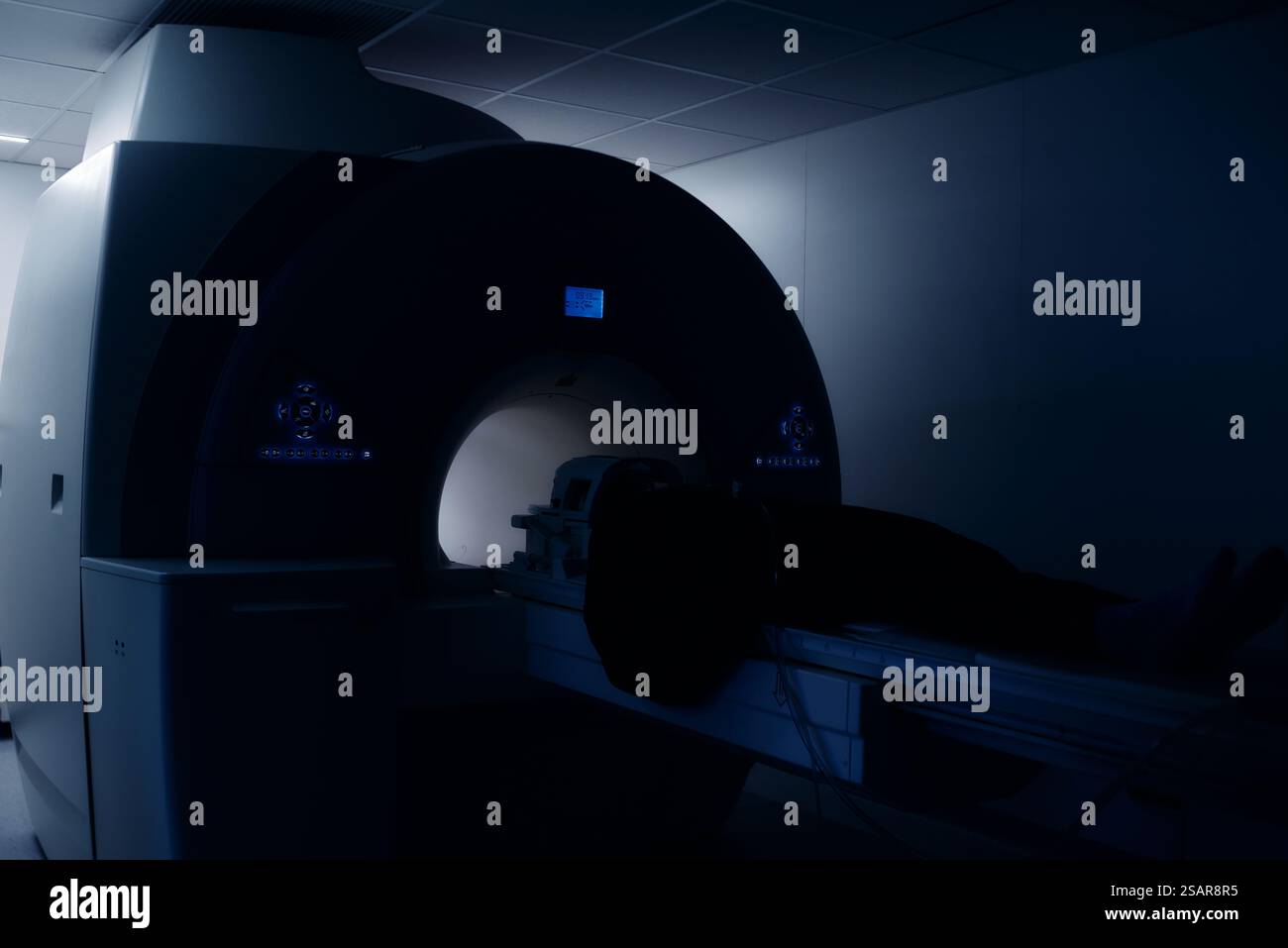 Advanced MRI Imaging of a Patients Head in a Modern Medical Laboratory ...