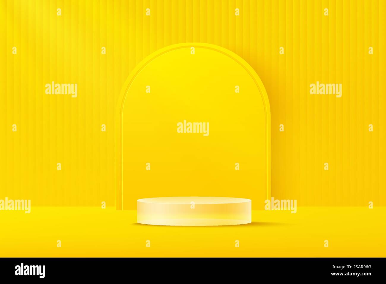 Transparent glass cylinder pedestal Stock Vector Images - Alamy