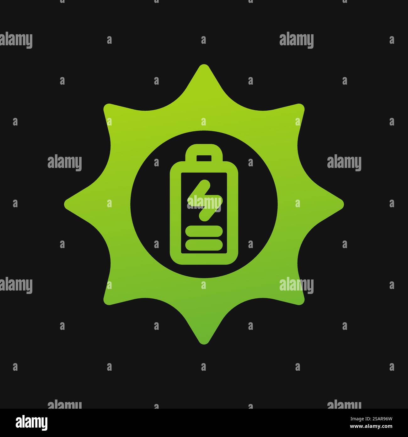 sun energy and battery icon Glyph color, free energy, ecology ...
