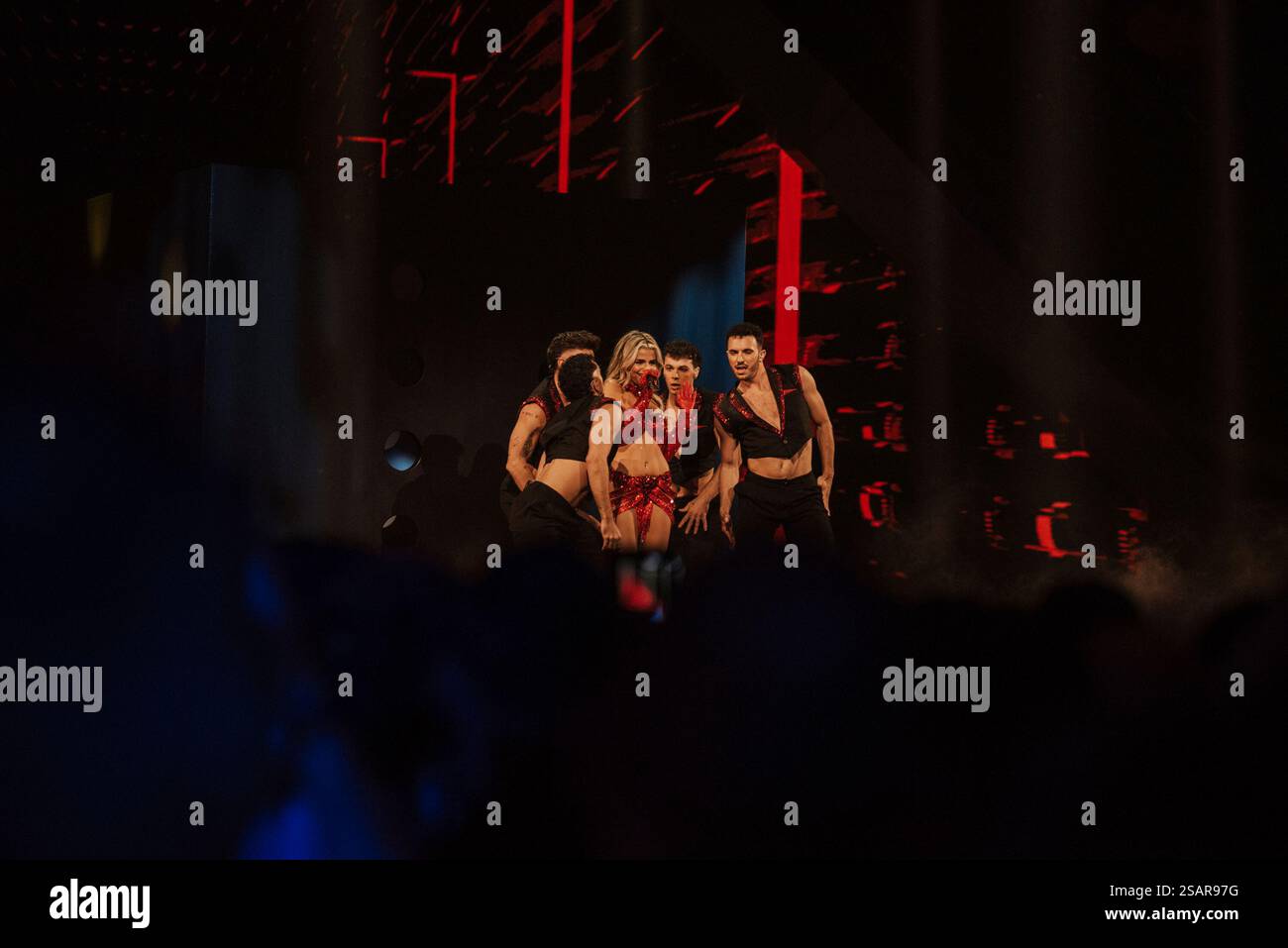 Singer Carla Frigo performs during the second semifinal of Benidorm ...