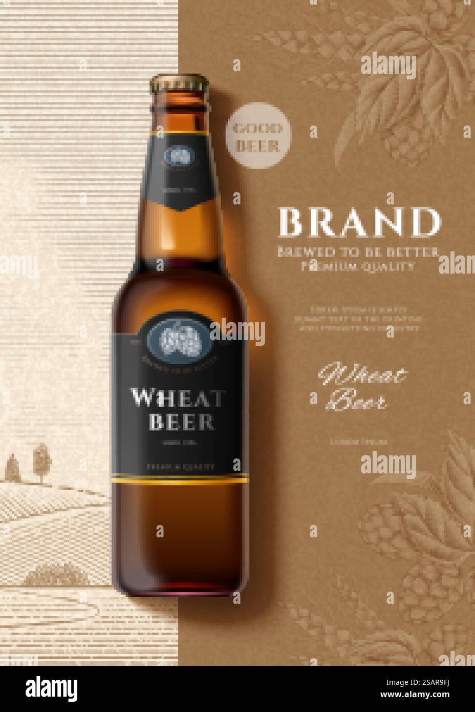 Brewery farm Stock Vector Images - Alamy