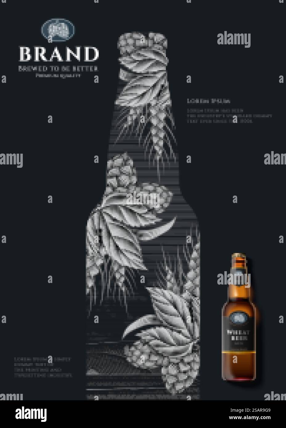 Brewery farm Stock Vector Images - Alamy