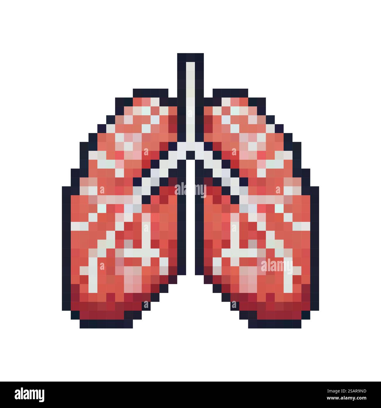 Human lungs. Pixel art. Vector icon EPS10 Stock Vector Image & Art - Alamy