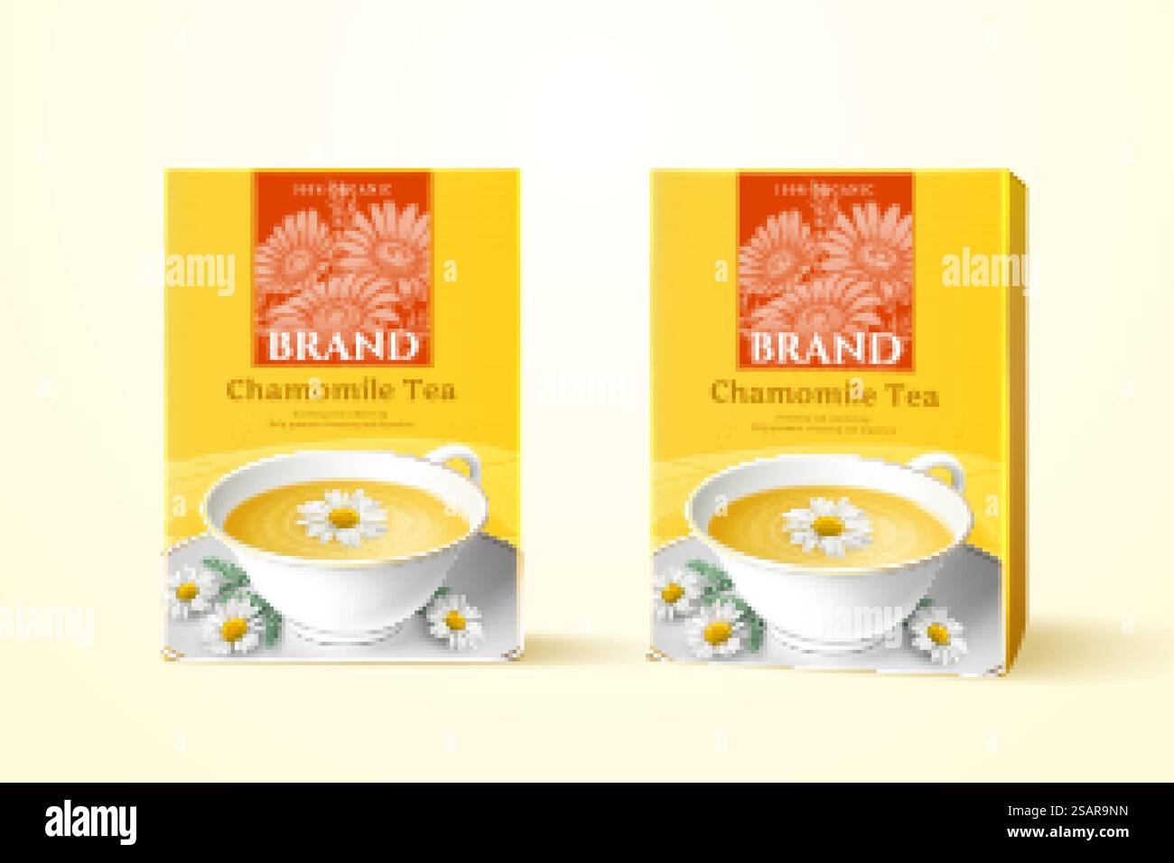 Chamomile tea boxes Stock Vector Image & Art - Alamy