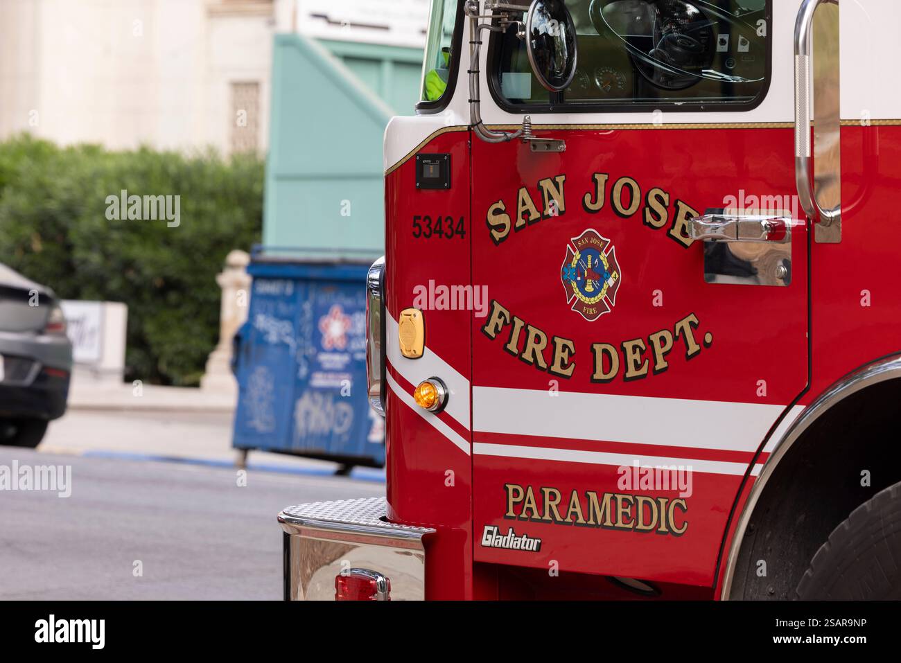 San Jose, California, USA - October 25, 2024: A San Jose Fire ...