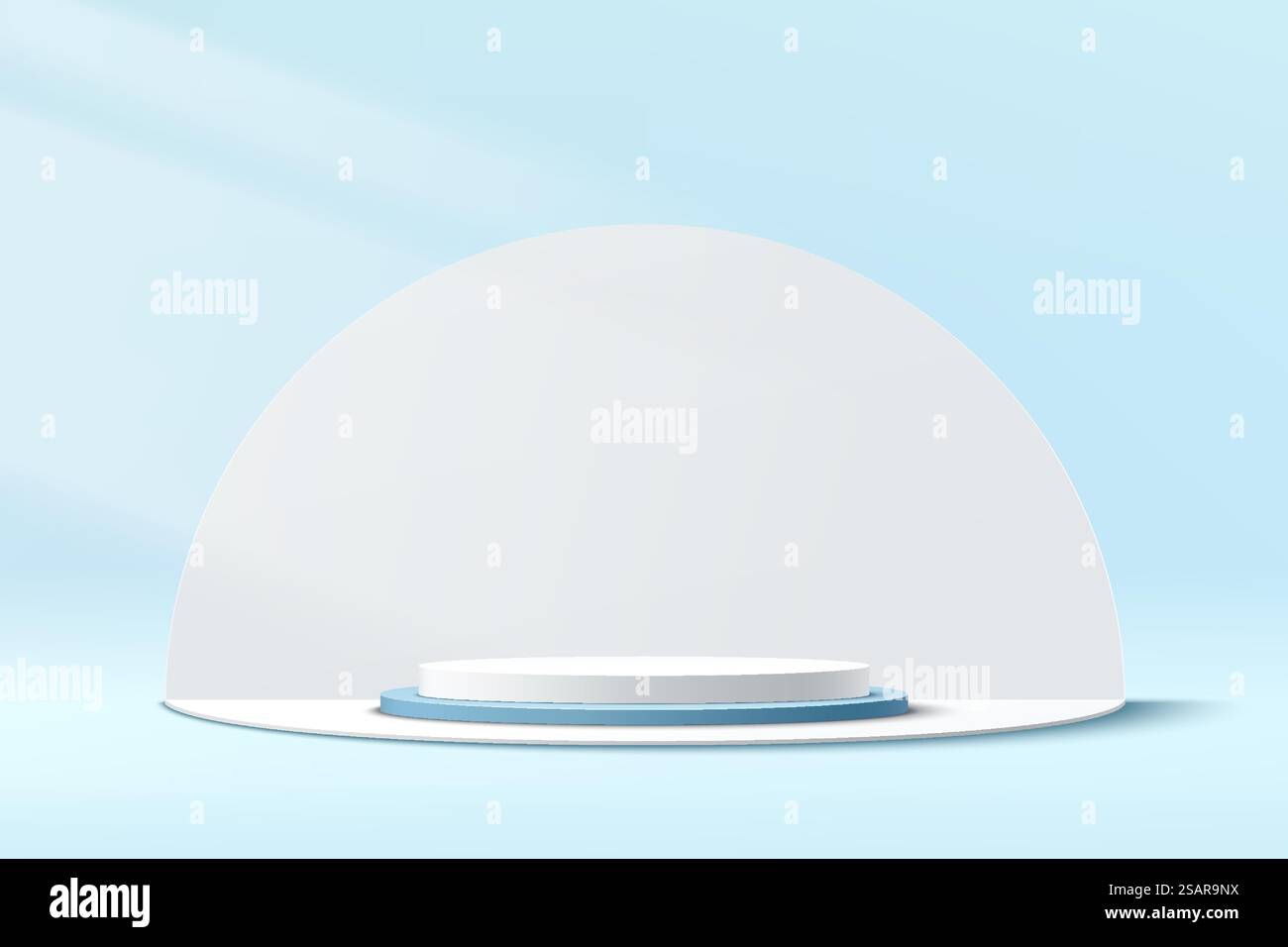 3d blue circular podium Stock Vector Images - Alamy