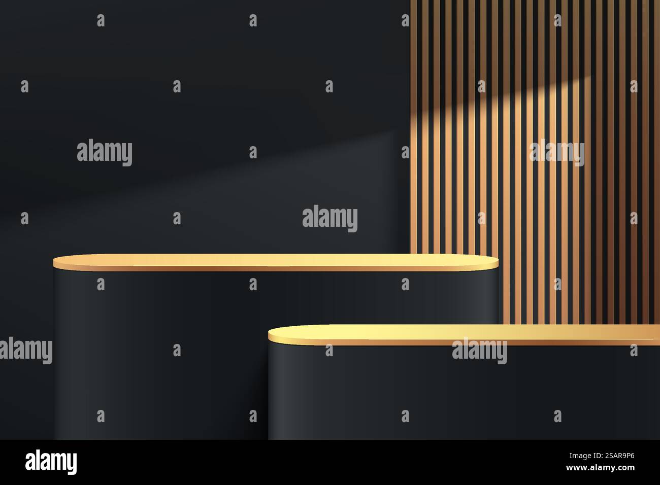 3d rendering geometric black Stock Vector Images - Alamy