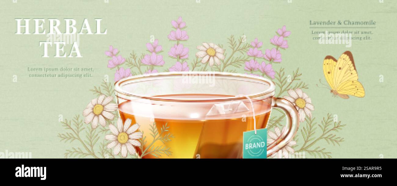 The tea plantation Stock Vector Images - Alamy