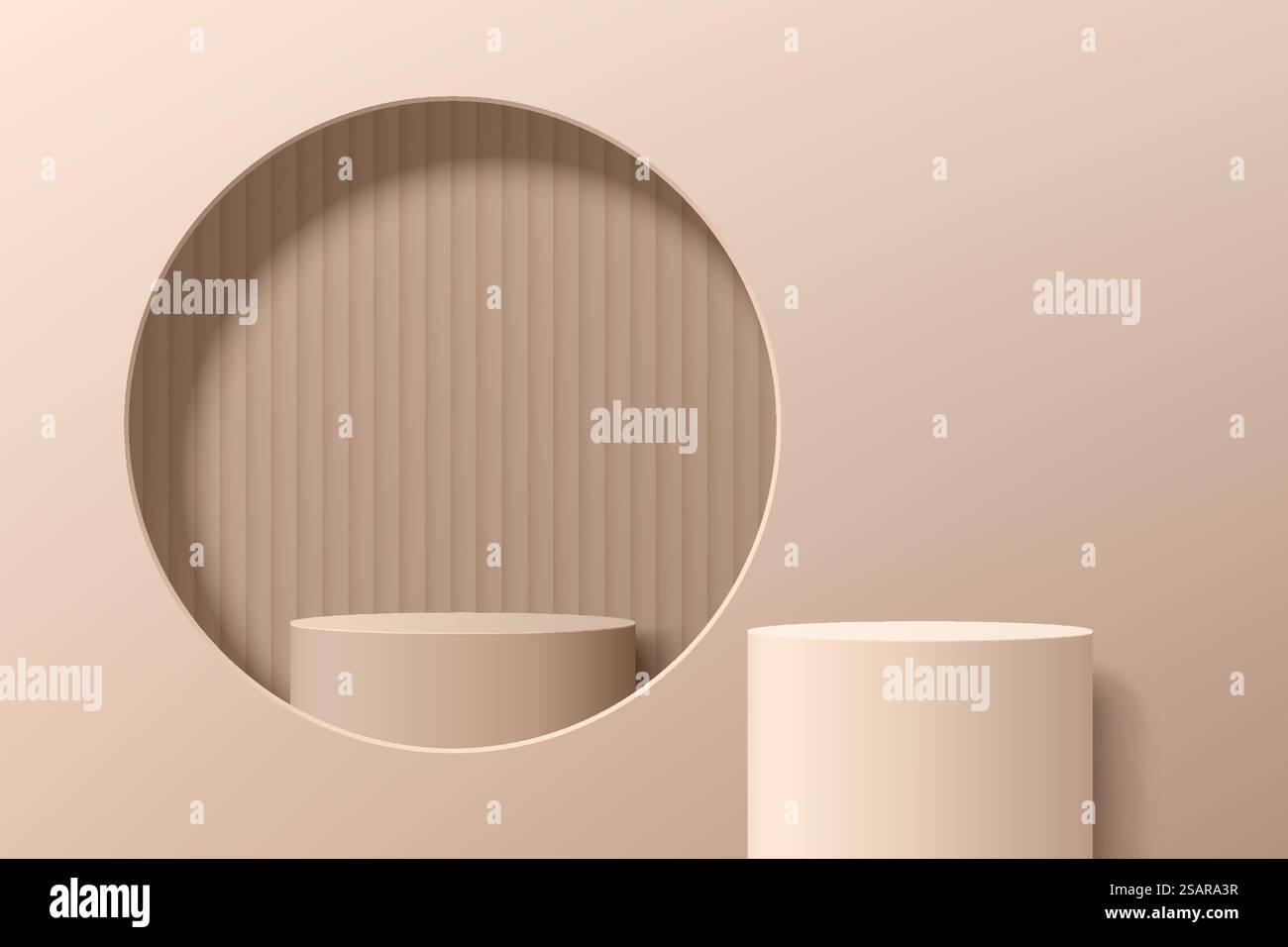 Circle showcase pedestal on Stock Vector Images - Alamy