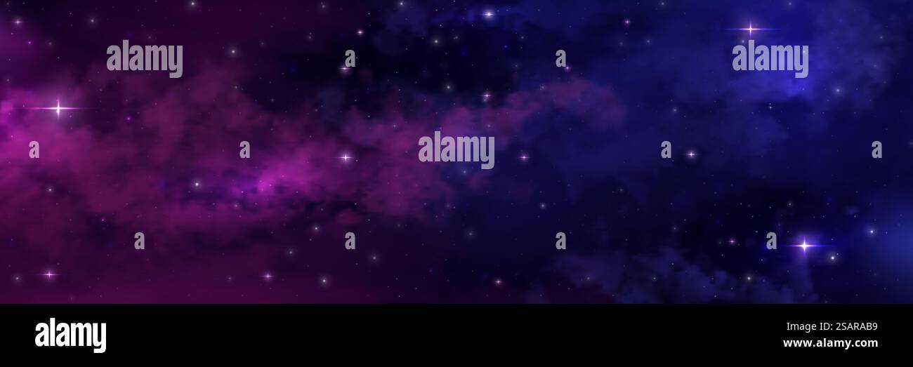 Night sky. Universe space background. Starry dark heaven with milky way ...
