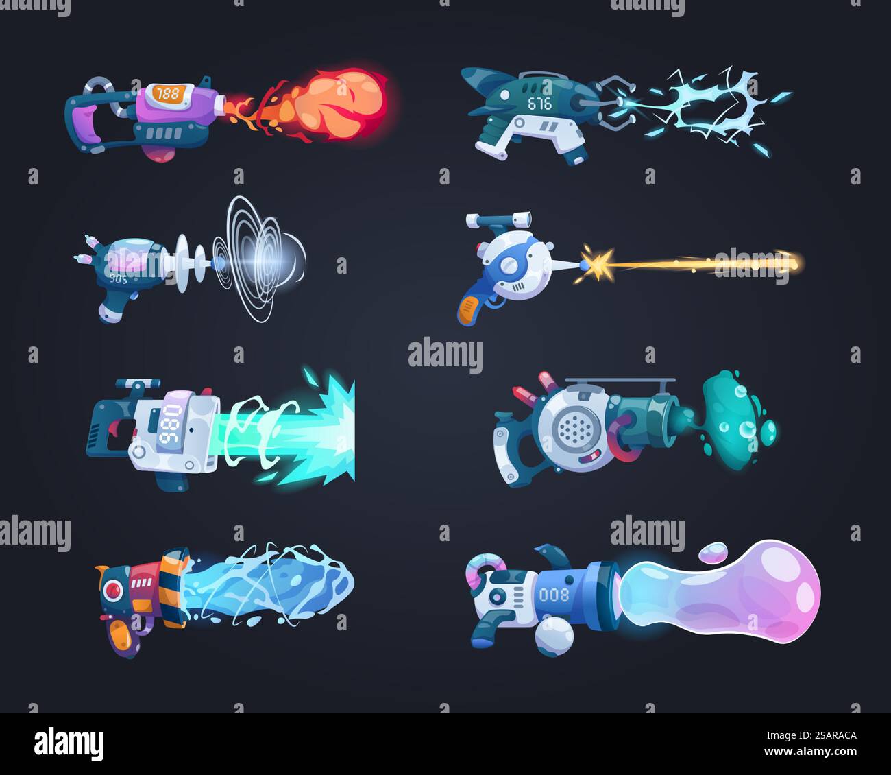 Futuristic weaponry Stock Vector Images - Alamy