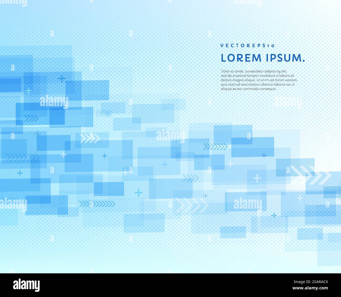 Abstract technology blue and white color banner with copy space. Modern futuristic light blue ...