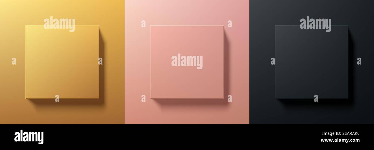 Top view empty golden Stock Vector Images - Alamy