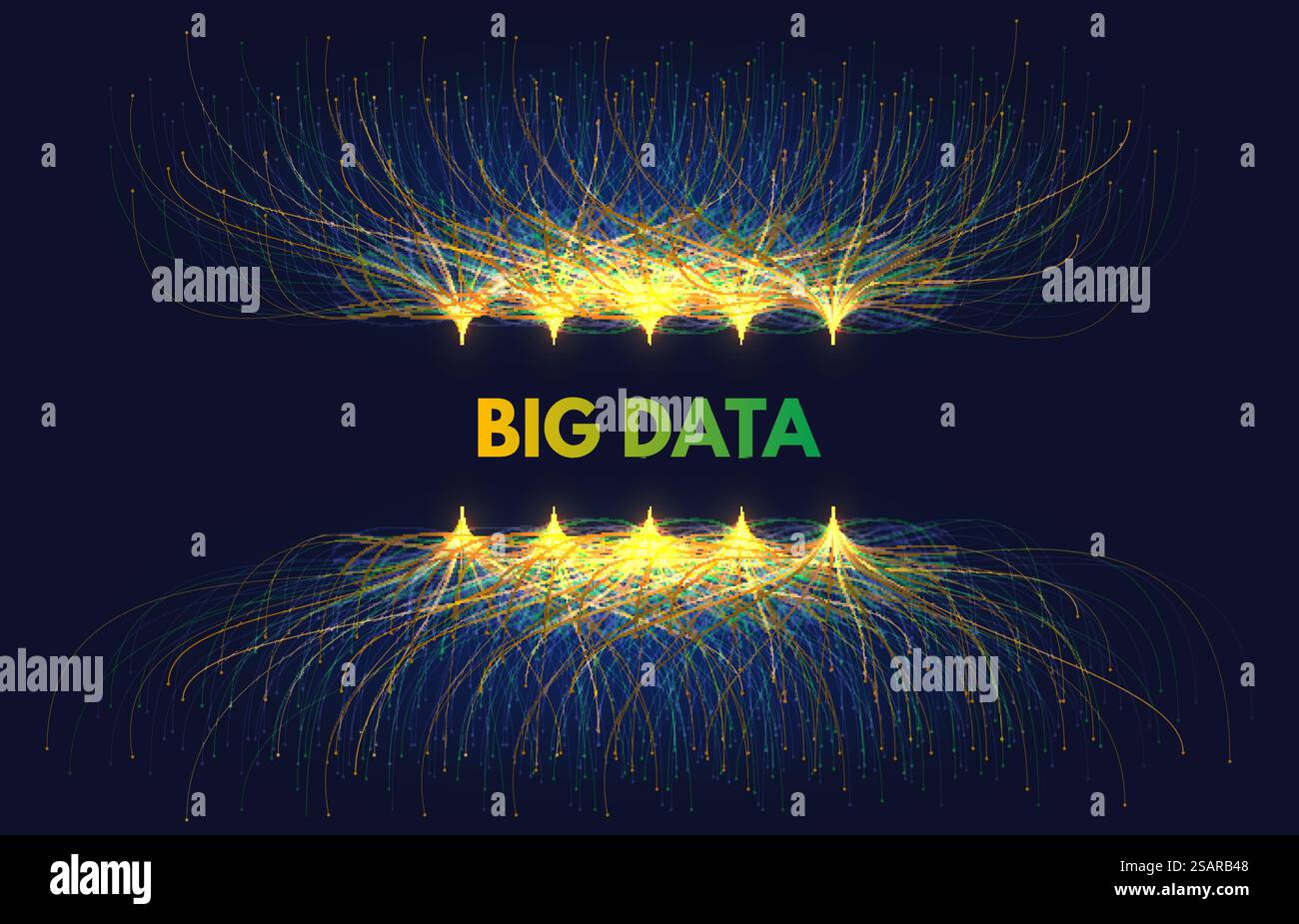 Big Data Streams Digital Technology Visualization Network Flow Order And Abstract Database