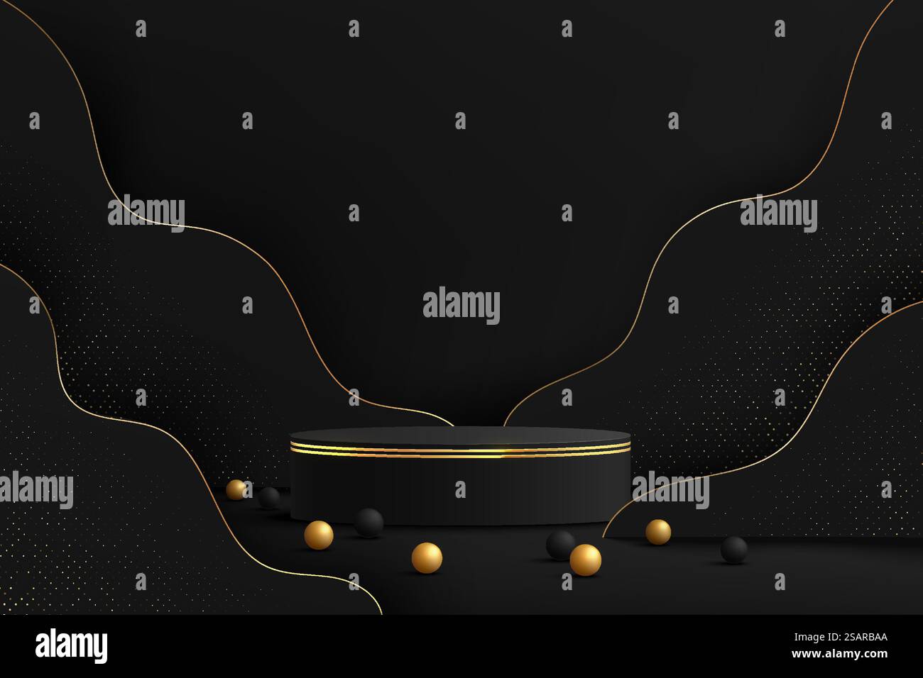 Golden geometric layers Stock Vector Images - Alamy