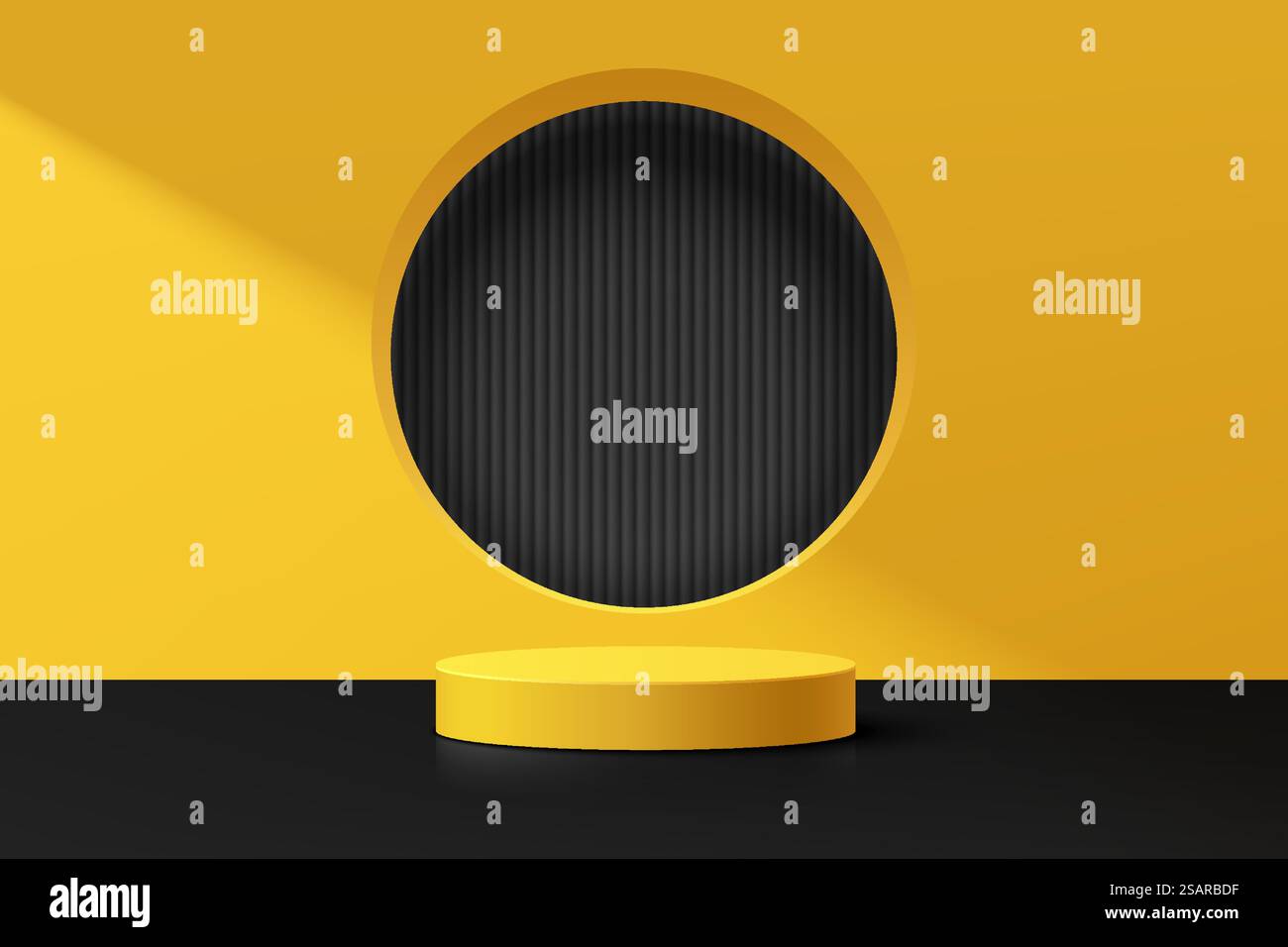 Yellow podium on stage Stock Vector Images - Alamy