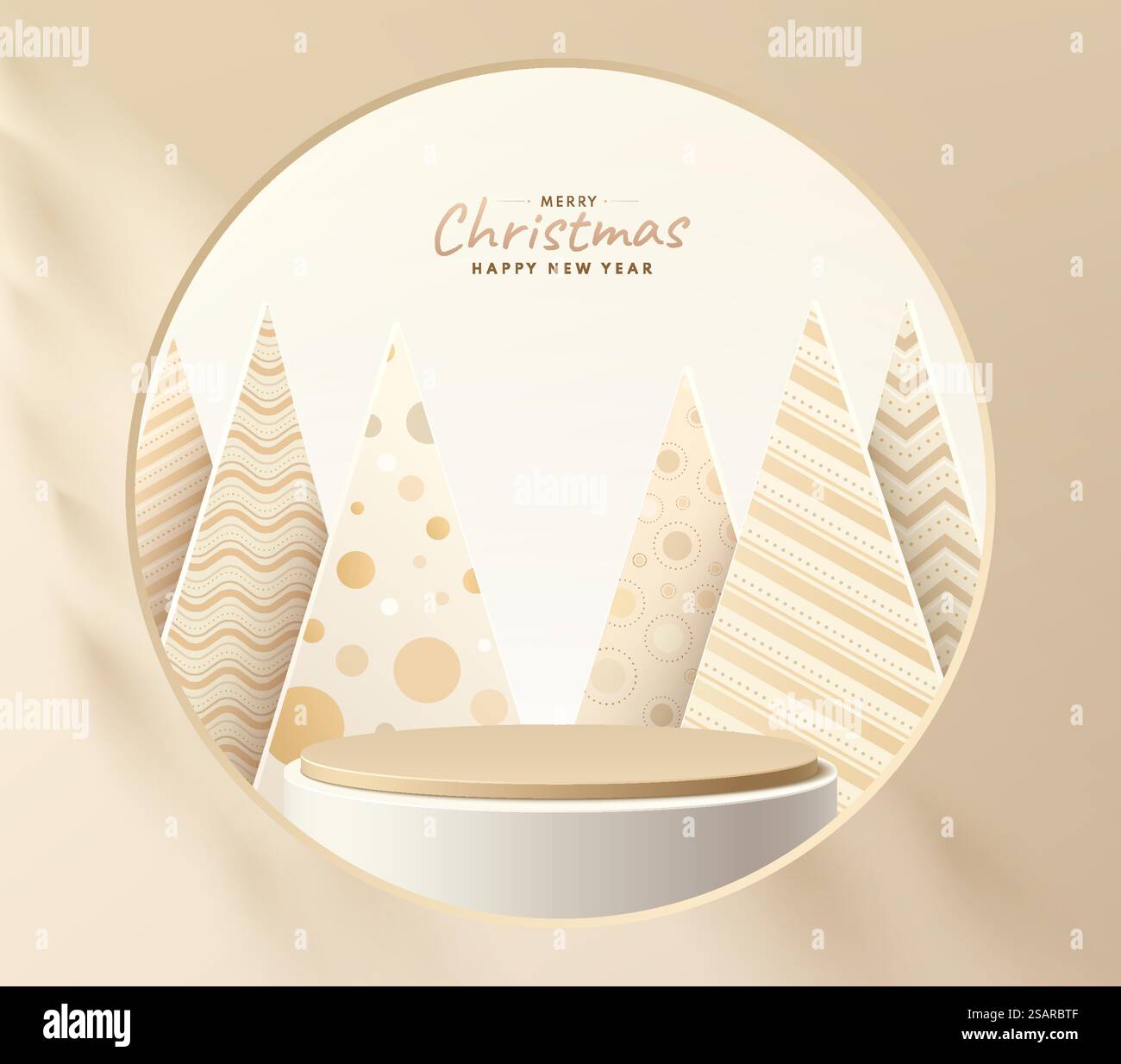 Christmas tree in triangle Stock Vector Images - Alamy