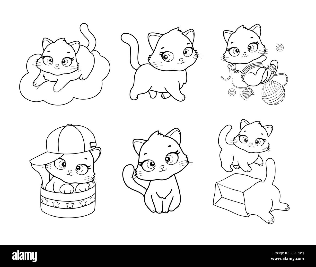 Animation cute Black and White Stock Photos & Images - Alamy