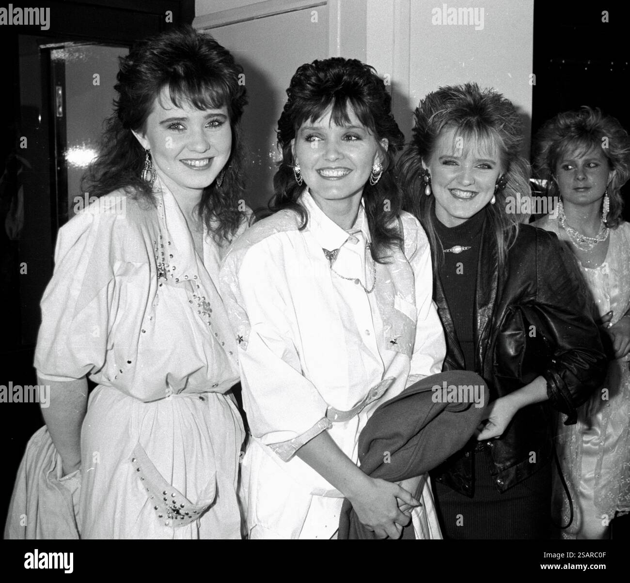 London, UK. LIBRARY: L-R: Coleen Nolan, Maureen Nolan and Bernie Nolan ...