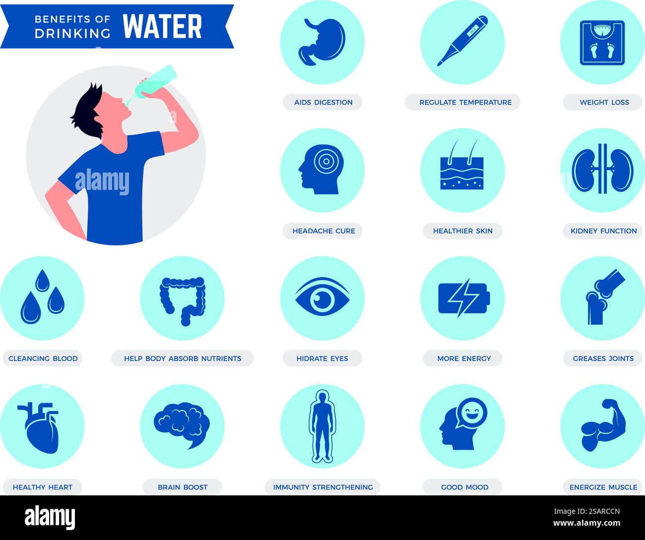 Water for health. Liquid products for healthy human body stomach hair ...