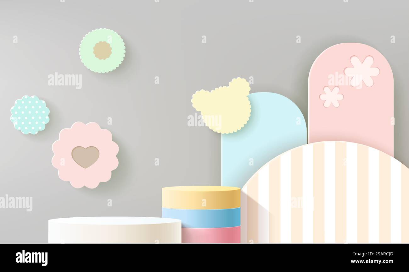 Abstract Background Scene For Product Display 3d Rendering Stock Vector Image And Art Alamy