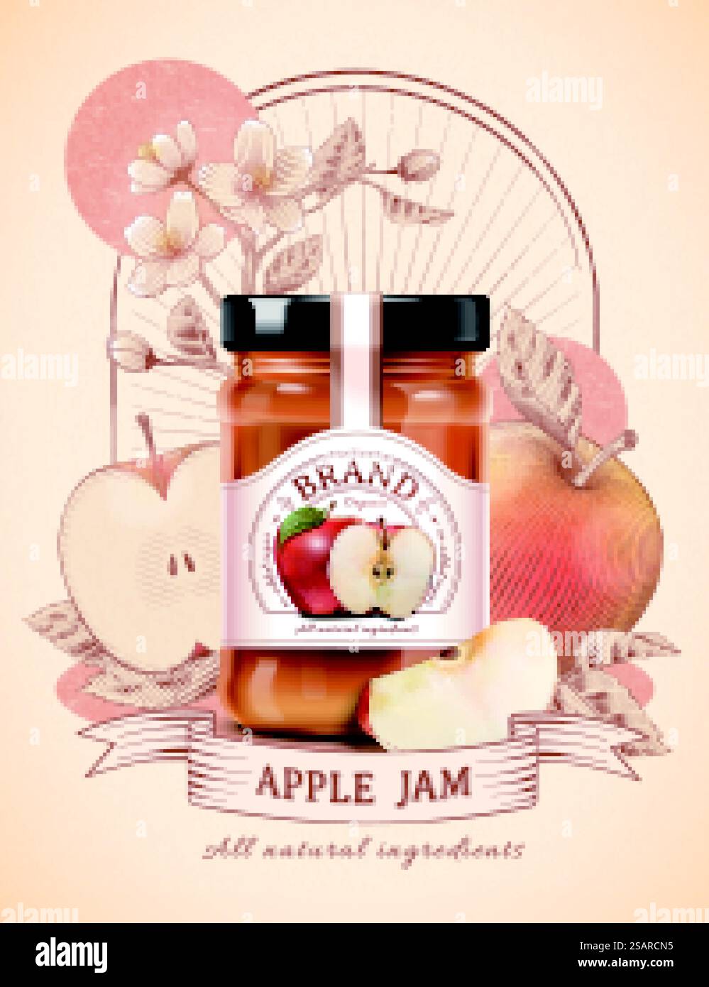 Elegant food spread Stock Vector Images - Alamy