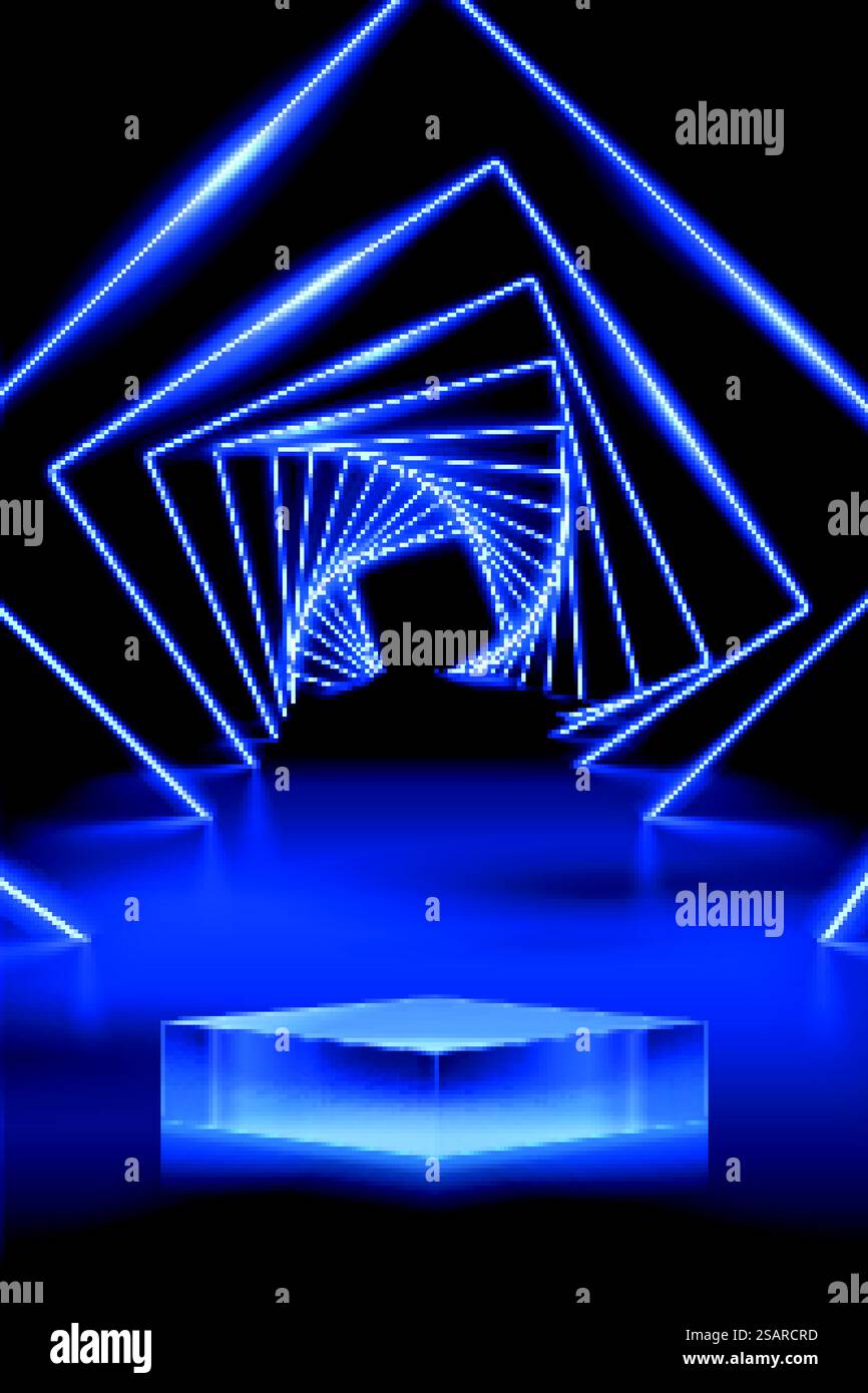 Tunnel light display Stock Vector Images - Alamy